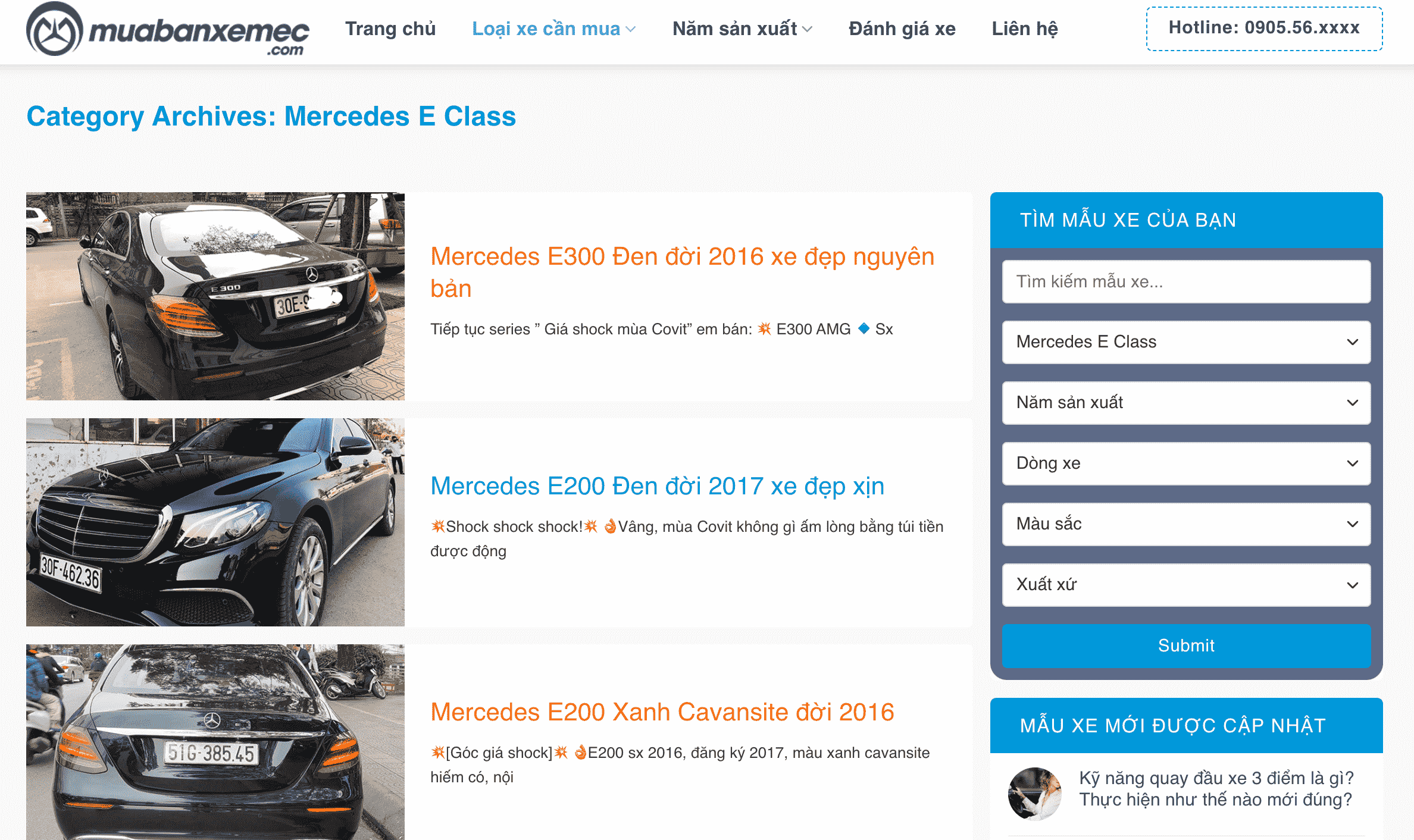 Car Sales Website Template